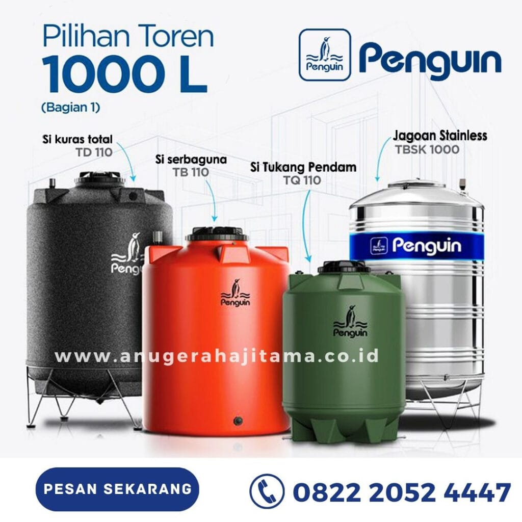 Tandon Penguin Solusi Pintar Penampungan Air Bersih — anugerahajitama.co.id